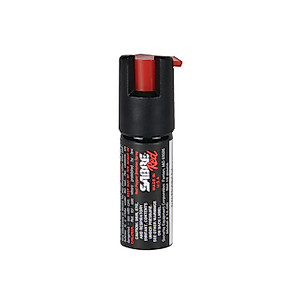 SABRE RED Maximum Strength Pepper Spray Compact Refill Unit, 25 Bursts, 10-Foot (3-Meter) Range, Made in the USA, Black , .54 oz.