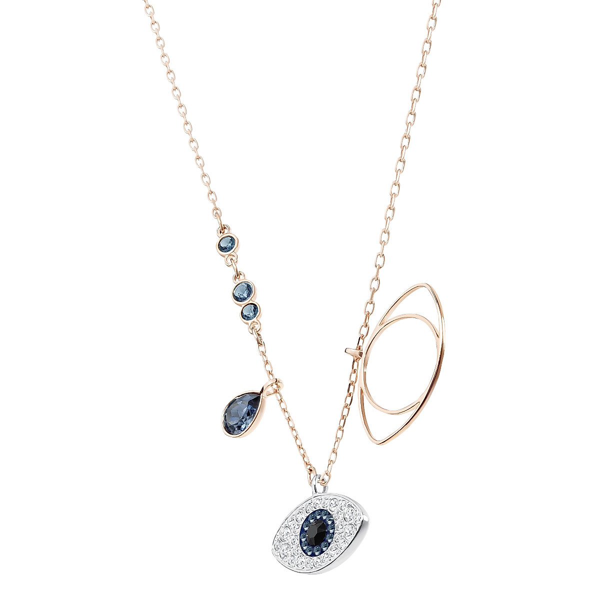 Swarovski Duo Evil Eye Pendant Blue Mixed Plating 5172560