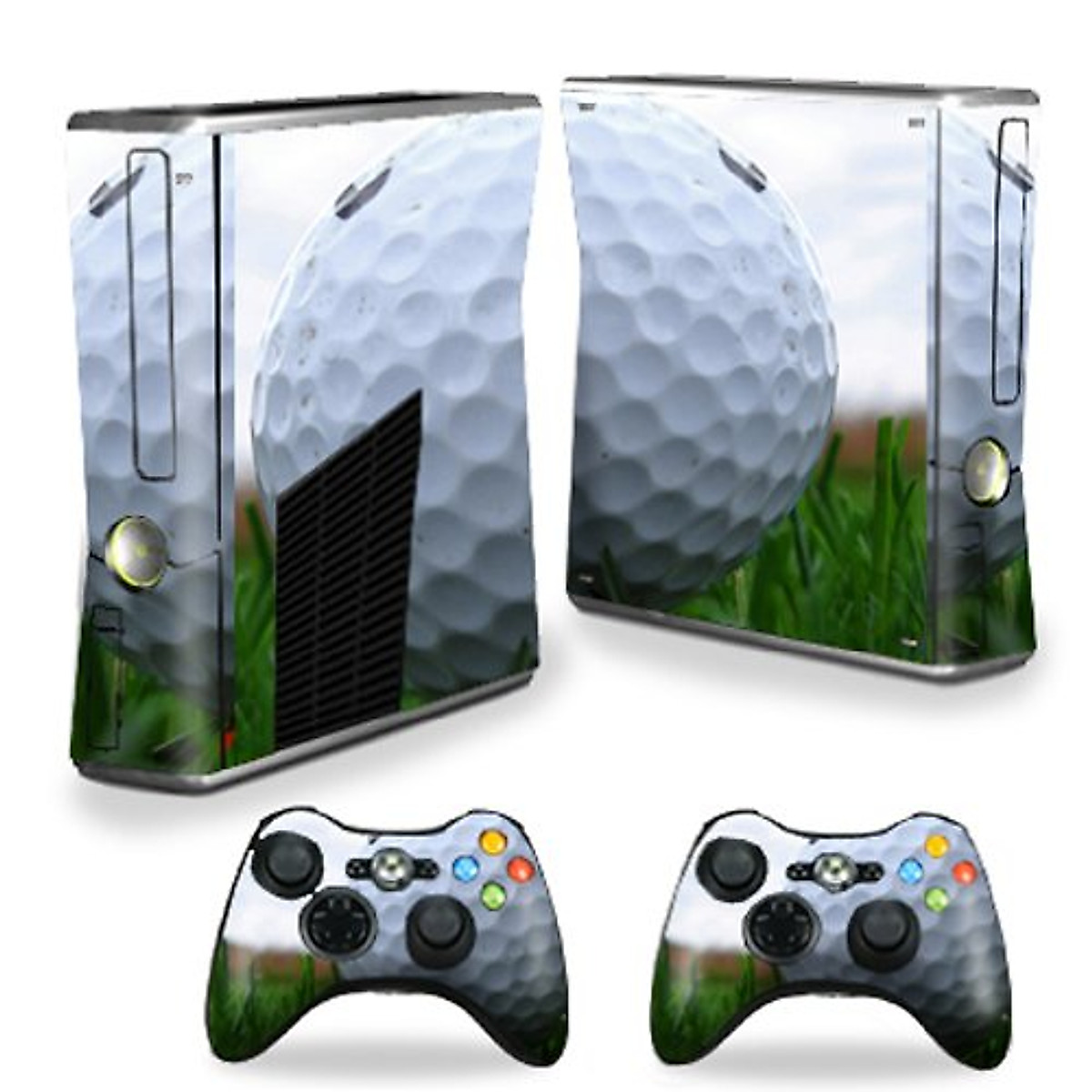MightySkins Skin Compatible with X-Box 360 Xbox 360 S Console - Golf | Protective, Durable, and Unique Vinyl Decal wrap Cover | Easy to Apply, Remove, and Change Styles | Made in The USA