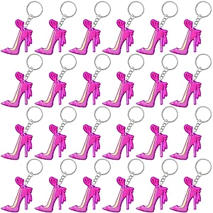 CiciBear 24 Pack Pink High Heel Party Decorations for Baby Shower, Kids Birthday, Girls Makeup Party, Bachelor, Engagement,Wedding,Bridal Shower, Gender Reveal