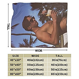 Drew Starkey Ultra-Soft Micro Fleece Throw Blanket Warm Comfortable Versatile Blanket for Sofa and Travel