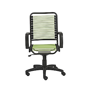 Eurø Style Bradley Bungie office chair, L: 27 W: 23 H: 37.5-43 SH: 17.5-23, Green