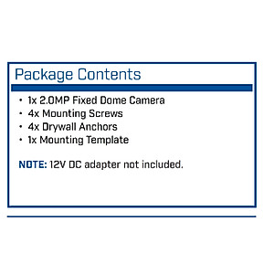 FLIR Digimerge C133EDR Outdoor Security Dome Camera, 2.1MP HD MPX Fixed, 3.6mm, 70ft Night Vision, Works with Lorex, Flir MPX DVR, White, 1 Pack (Camera Only)