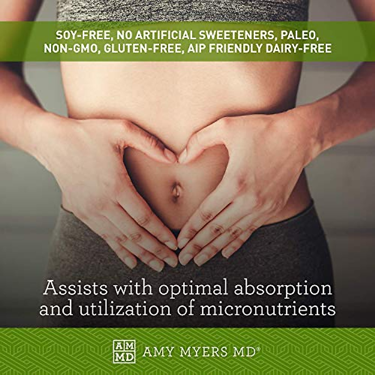 Amy Myers MD Digestive Enzymes for Digestion Aid - 19 Enzymes for Gut Health, Bloating & Stomach Issues - DPP-IV Protease Amylase Lipase Lactase Sucrase - Break down protein carb sugar fiber 120 Caps