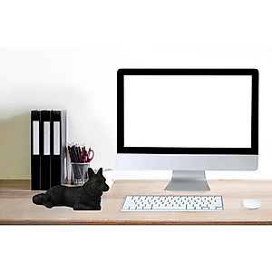 JFSM INC. 4" Mini Black German Shepherd Figurine - Black German Shepherd Gifts, Gifts for German Shepherd Lovers, Black German Shepherd Decor