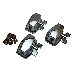 Tom/Floor Tom Leg Mount Bracket ROSS Percussion (3 Pack, Chrome)