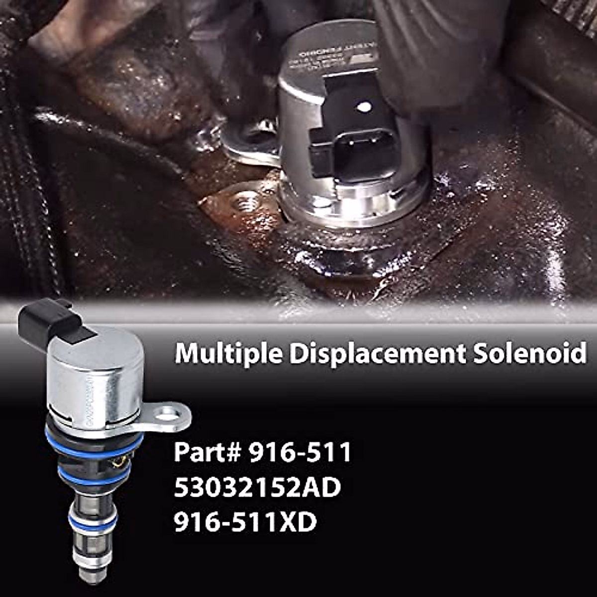 53032152AC 916-511 Engine Cylinder Deactivation Solenoid Multiple Replacement for Jeep Grand Cherokee Dodge Charger Challenger Ram 1500 5.7L