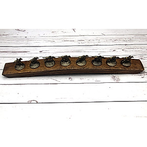 Barrel-Art cork display/Bourbon stopper holder/Cork Holder/Fits Blanton's stoppers (Dark Walnut)