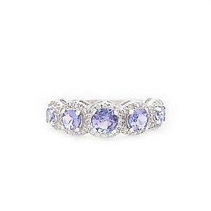 Stauer - Women's Five Stone Tanzanite Ring, Whole Sizes 10