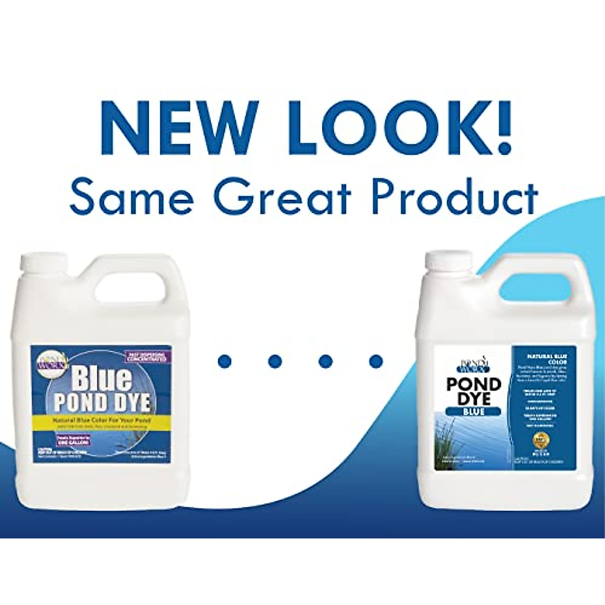 Pond Worx Blue Lake and Pond Dye - 4X Concentrated Liquid Pond Colorant – Shades and Protects Your Pond, Treats up to 1 Acre –1 Quart