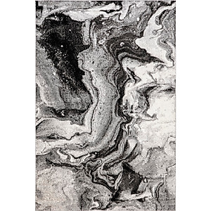 nuLOOM 9' x 12' Performance Indoor Area Rug, Non-Shed, Power Loomed High-Traffic Area Rug for Living Room, Bedroom, Home, Remona Grey