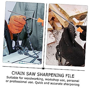 Uonlytech 1 Set Set File Swiss Pattern Rotary Burrs File Chainsaw Sharpeners Chainsaw Sharpening Kit Square Tool Drill Bit Sharpener Round Sharpener Round Files Metal Rasp Flat Plastic Grip