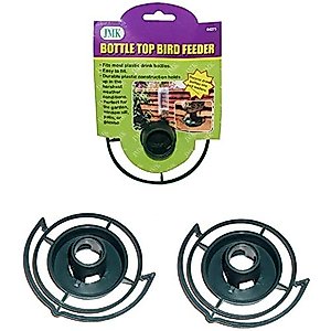 Easy to Make your Own - recycle empty SODA pop Bottle Top BIRD FEEDER (Green - Pack of 3)
