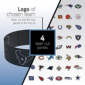 Blue Sky Outdoor Living FR361208-STEELERS Round Ring Fire Pit, Steelers