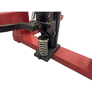 TECHTONGDA Manual Hydraulic Hand Pump Stacker Pallet Stacker Lift Truck Hydraulic Lift Handling Tools with 2200lbs Capacity 63" Lift Height for Single Sided Pallet