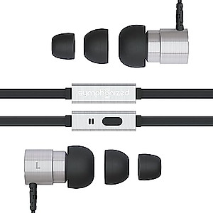 Symphonized MTL Metal Wired Earbuds with Microphone - Noise Isolating Headphones with Wire, Ear Buds with Wire, Headphones with Microphone for Computer, Corded Earbuds, Travel Headphones 3.5mm