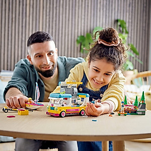 LEGO Friends Forest Camper Van and Sailboat 41681 Building Kit; Forest Toy; New 2021 (487 Pieces)