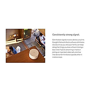 Google 4 Pk Wifi AC1200 Dual-Band Home WiFi System (Renewed)