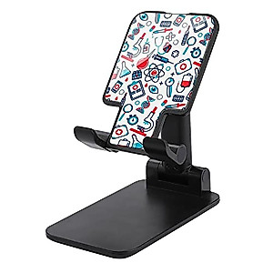 Nurse Medical Cell Phone Stand Foldable Tablet Holder Adjustable Cradle Desktop Accessories for Desk
