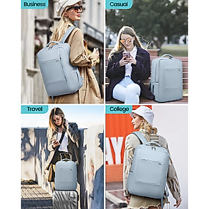 LOVEVOOK Laptop Backpack for Women, Unisex 15.6 inch Waterproof Travel Backpack, Work Backpack Casual Daypack with USB Charging Port, Computer Backpack for Business