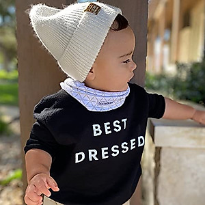 Bazzle Baby Drool Bibs for Baby Girl and Boy, Adjustable, Nickel-Free Snap Closure, Baby Bandana Drool Bib, Versatile Infinity Scarf, 100% Double-Layer Cotton, Toddler Bandana Bib, for 3-36 Months