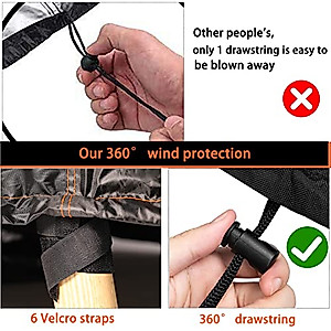 Enzeno Patio V-Shaped Sectional Sofa Cover, Waterproof Outdoor Sectional Cover,Heavy Duty Garden Furniture Cover with Air Vent 118" L (Each Side) x 33.5" D x 31" H