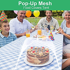 5Pack Food Cover Food Tent,Food Covers for Outside,Pop-Up Mesh Food Covers Tents,Reusable and Collapsible Food Net For Outdoors Picnics Camping Party BBQ,1 Extra Large(40"X24") & 4 Standard (17"X17")
