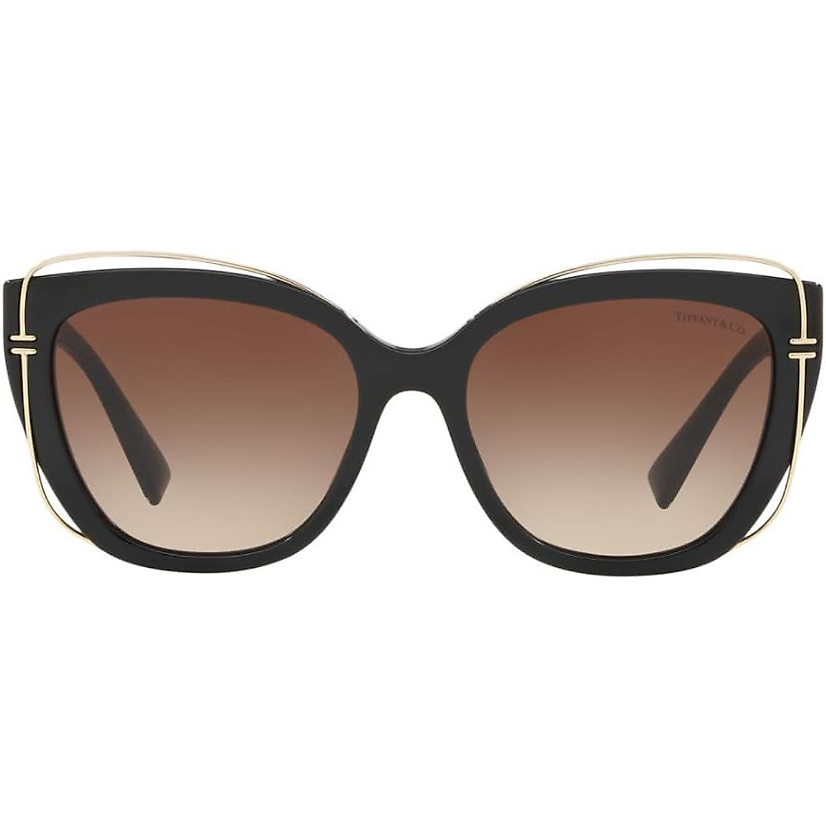 Tiffany & Co. TF4148 - 80013B Sunglasses BLACK W/ BROWN GRADIENT LENS 54mm