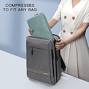 TAIKESEN Laptop Sleeve Compatible with MacBook Air/Pro, 13-13.3 inch Notebook, Compatible with MacBook Pro 14 2023 A2779 M2 A2442 M1 A2681 A2337 /Pro 13 A2338, PU Material Bag with Small Case, Green