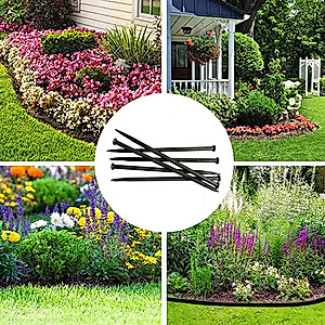 Metal Nails 50 Pcs 10-Inch Landscape Anchoring Spikes for Paver, Weed Barriers, Turf, House Construction, Carpentry Nail, Tent, Anchoring Spikes (10in 50pcs)