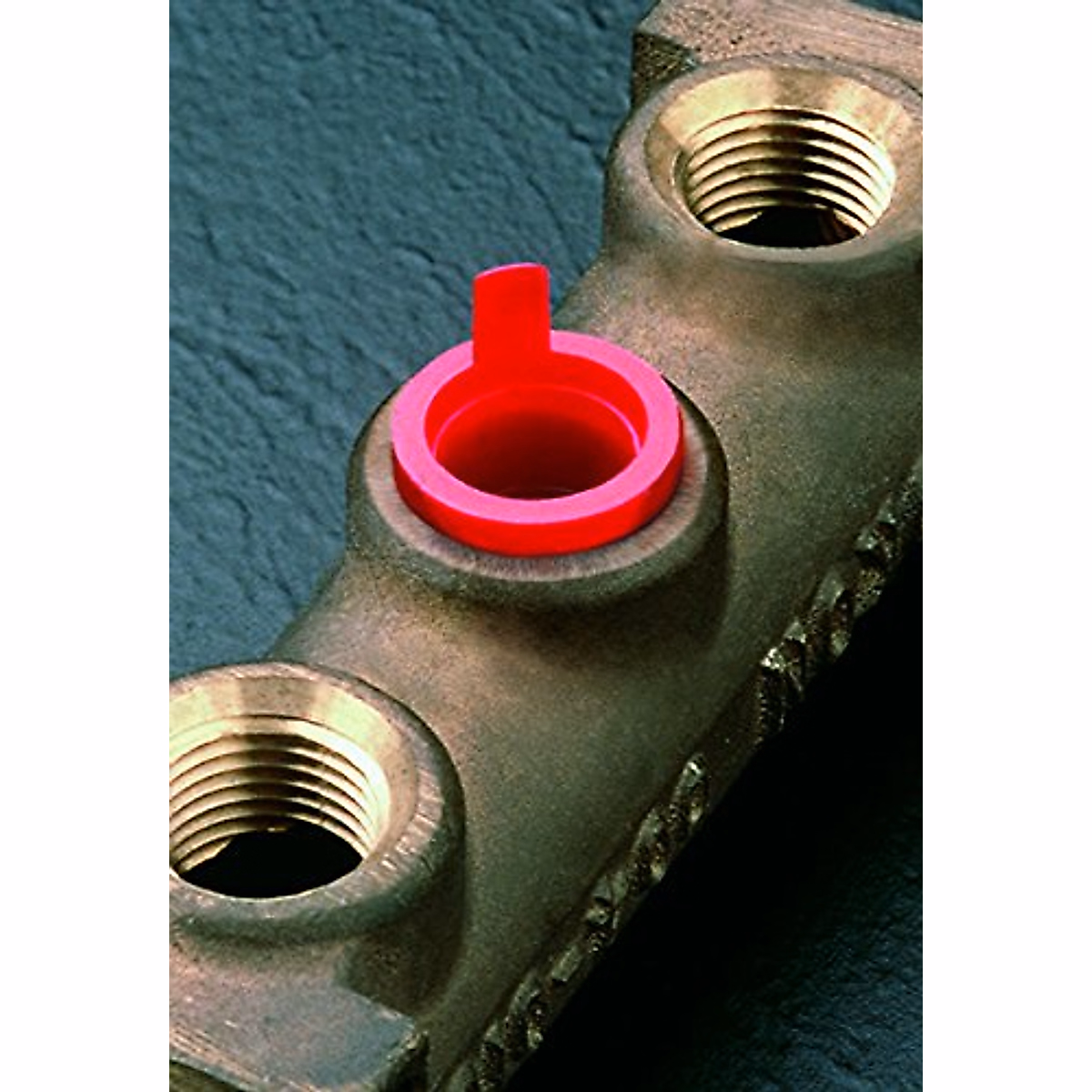 Caplugs 99394636 Plastic Lift Tab Tapered Plug. L-7, PE-LD, Cap OD 0.81" Plug ID 0.667", Red (Pack of 200)