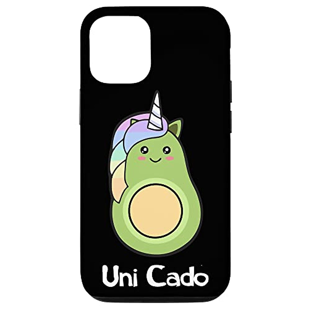 iPhone 12/12 Pro Uni Cado, Cute Avocado, Funny Unicorn, Guacamole, Vegan Case