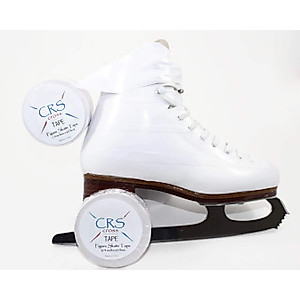 CRS Cross Figure Skate Tape (Combo 1 roll 1.5 inch & 1 roll 3/4 inch) - Longer 65 foot roll to protect leather figure skating boots without polish & keep laces tightened.