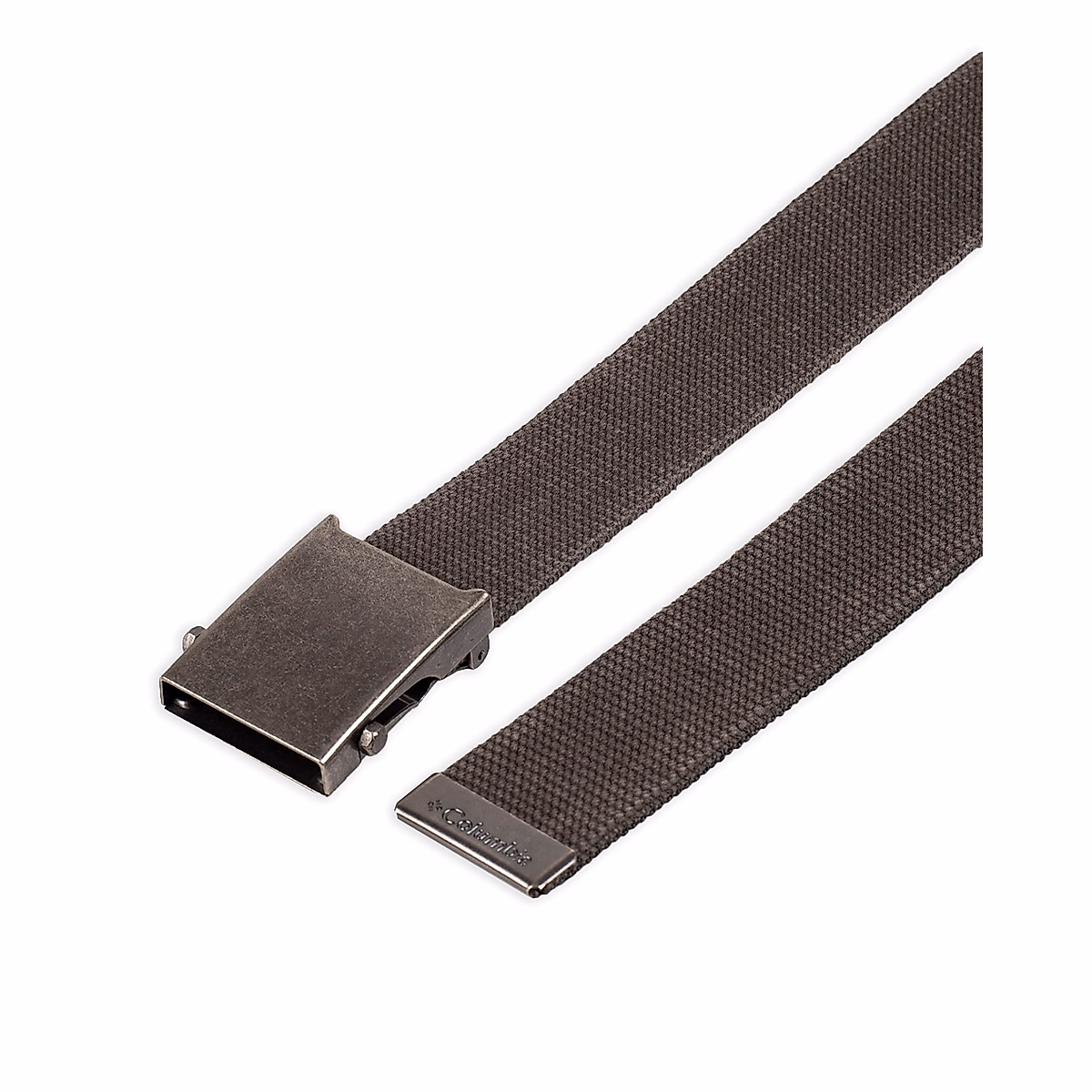Columbia Unisex-adult Military Web Belt-Adjustable One Size Cotton Strap and Metal Plaque Buckle