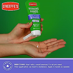 O'Keeffe's Working Hands Hand Cream, 3 oz Tube and Night Treatment Hand Cream, 3 oz Tube