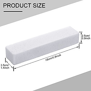 Norme 30 Pack Pumice Stones for Toilet Bowl Cleaning Scouring Pad Pumice Stick Cleaner for Cleaning Toilets, Bathtubs, Grills, Kitchen, Swimming Pools, Sinks, 5.9 x 1.4 x 0.9 Inch(White)