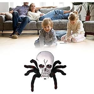 2023 New Skull Tarantula Toy, Remote Control Spider, Spooky RC Spider Prank Toy with Light Up Eyes, High Simulation Fake Spider, Great Hallowee Toy for Kids