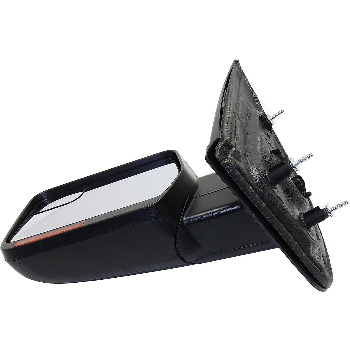 Kool Vue Driver Side Power Heated Mirror for Ford F-150 2011-2014 Manual Fold With Signal Light & Spotter Glass; Without Memory & Puddle Lamp Textured