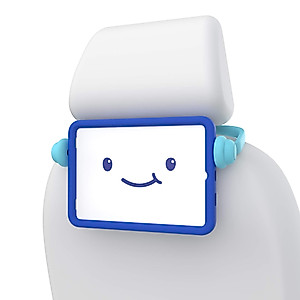 Speck ipad Case for Kids - Heavy Duty, Protective Case Fits 10.2" iPad 2019 & iPad 2020 with Multi-Range Stand & Handle - Works for Car Headrests & Table Top Watching - Charge Blue, Brave Blue Case-E