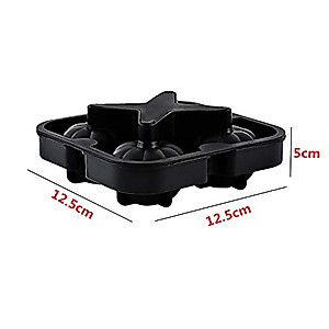 Ice Cube Trays ， Tray Balls, Ice Cube Mould Ice Trays Long Ice Cube Tray Ice Cube Trays Large Silicone Ice Tray Silicone Ice Cube Tray Ice Ball Mould Silicone Ice Cube Trays Gray,One Size (Color : Bl