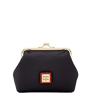 Dooney & Bourke Wallet, Pebble Grain Large Framed Purse Wallet - Black