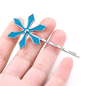 FunBoat Orihime Inoue Hair Clip - Anime Snow Hairpin - 0.23in Shun Shun Rikka Hair Clip for Halloween Costume, Cosplay, Daily Use, and Fans
