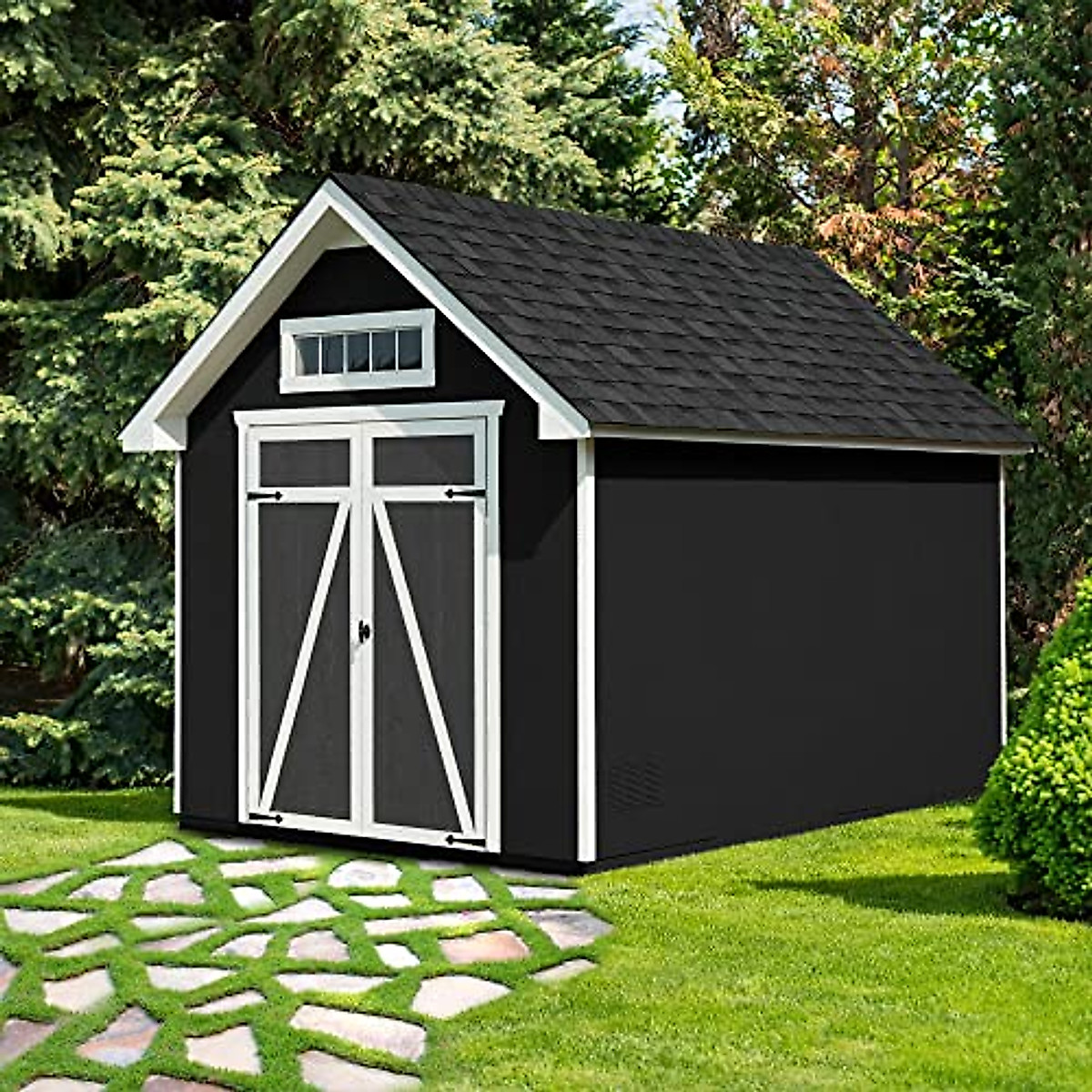 Handy Home Products Trident 8x12 Do-it-Yourself Wooden Storage Shed (Amazon Exclusive)