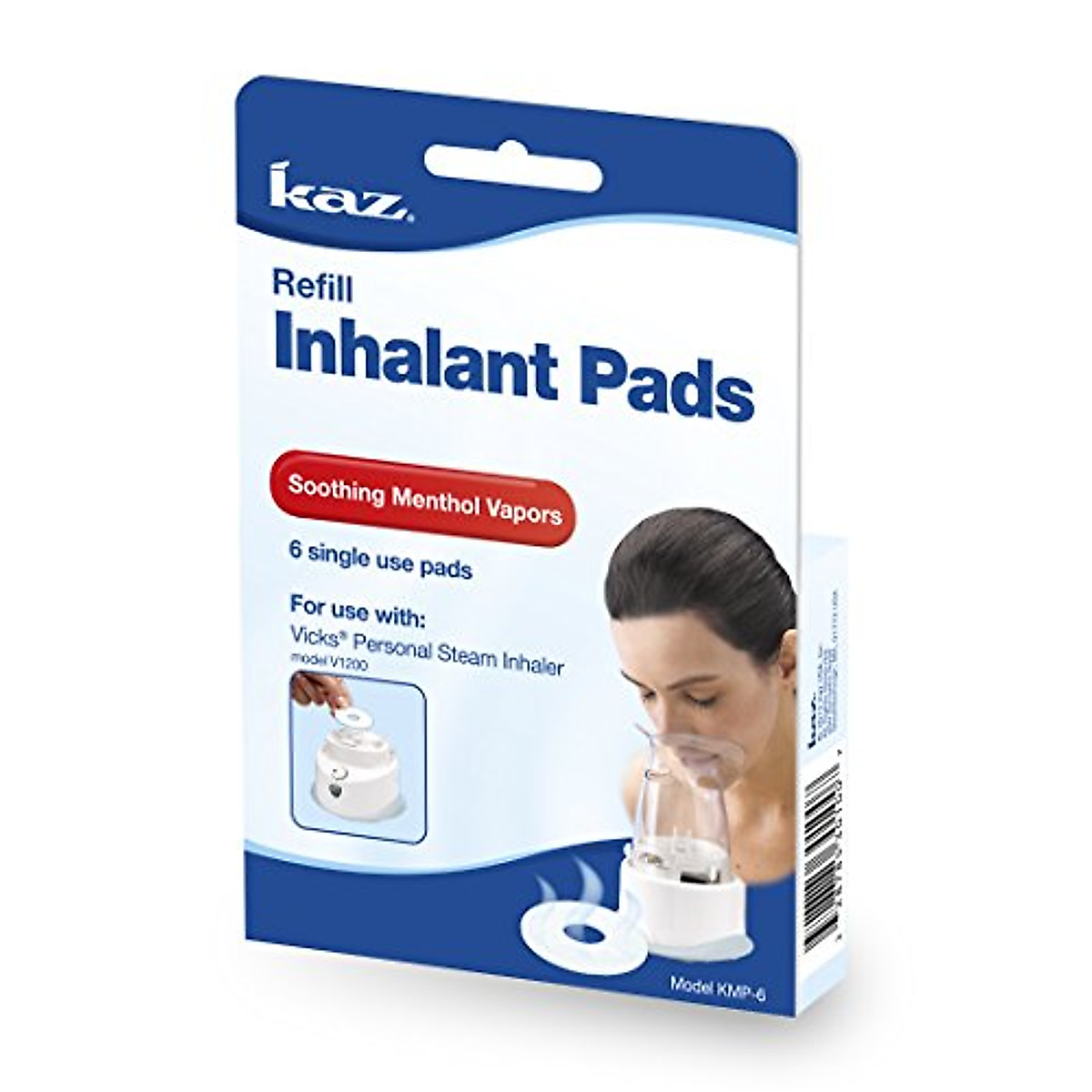 Kaz Aromatic Inhalant Pads, 6 Count