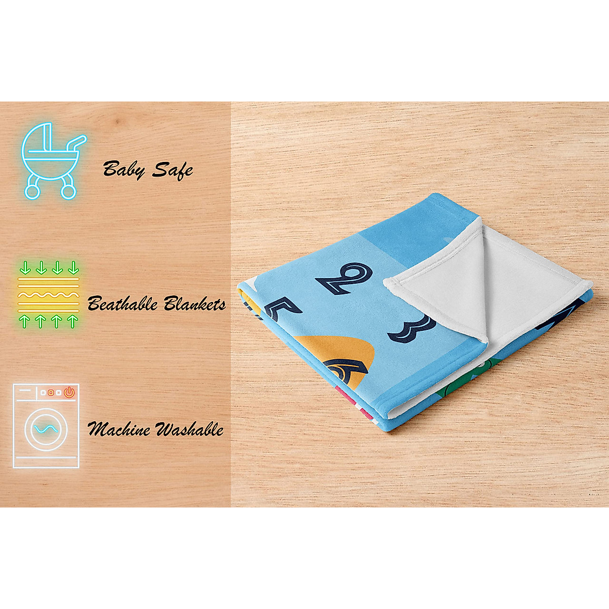 DOGGERZ Personalized Dinosaur Baby Blankets, Custom Baby Milestone Blanket with Name for Boy, Monthly Milestone Blanket, Personalized, Newborn Gifts