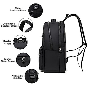 Gooday Business Travel Laptop Backpack for Men ＆ Women，Nylon Waterproof Fabric Protects Laptop