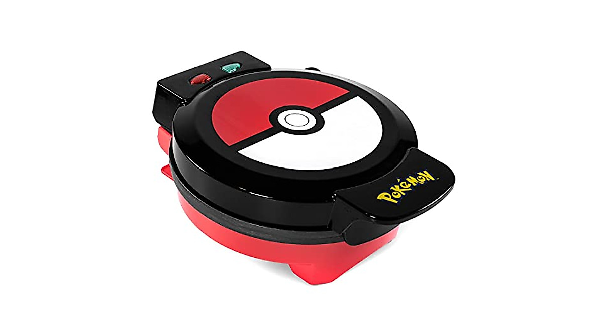 Uncanny Brands Pokémon Waffle Maker - Create Pokeball Waffles