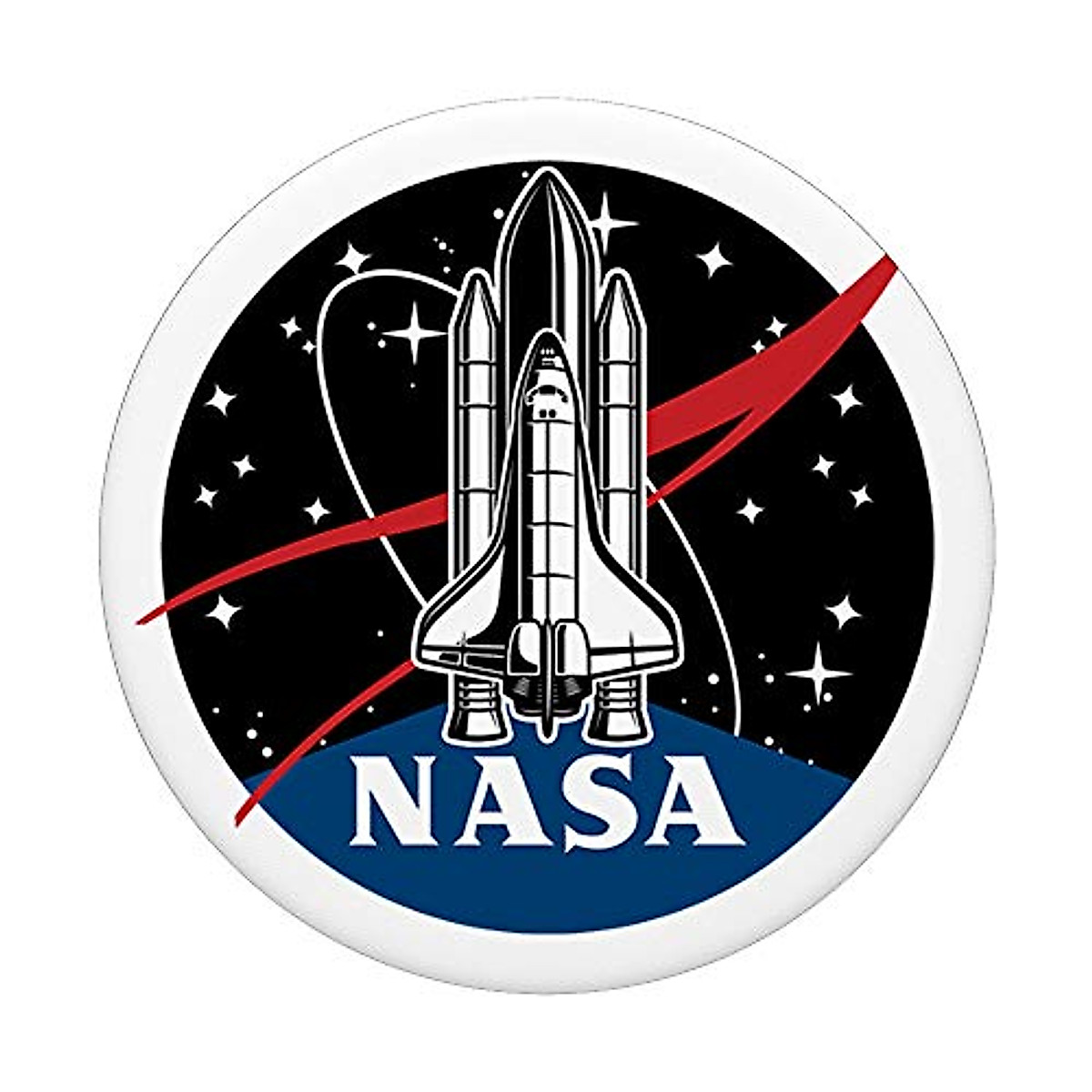 NASA Shuttle Launch With Logo and Stars PopSockets PopGrip: Swappable Grip for Phones & Tablets