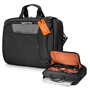 Everki Advance Laptop Briefcase 18.4 Inch - Business Briefcase for Men & Women, Ideal Lap Top Computer Bag for Travel, Heavy Duty Laptop Bag, Lap Top Messenger Carrying Case, (EKB407NCH18) Charcoal