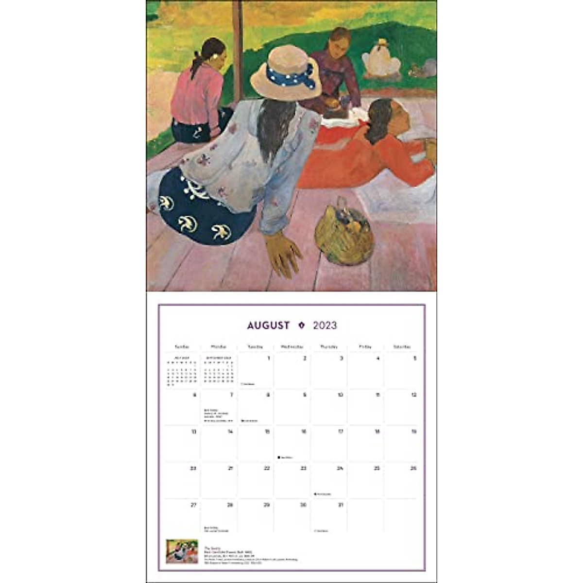 Impressionism and Post-Impressionism 2023 Wall Calendar
